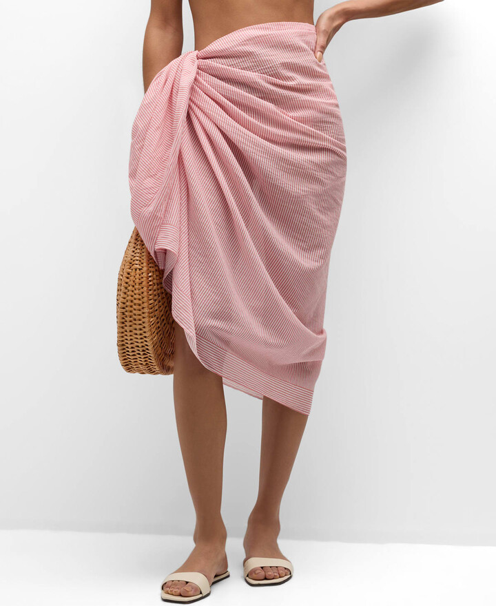 Onia Striped Chiffon Pareo Coverup - ShopStyle