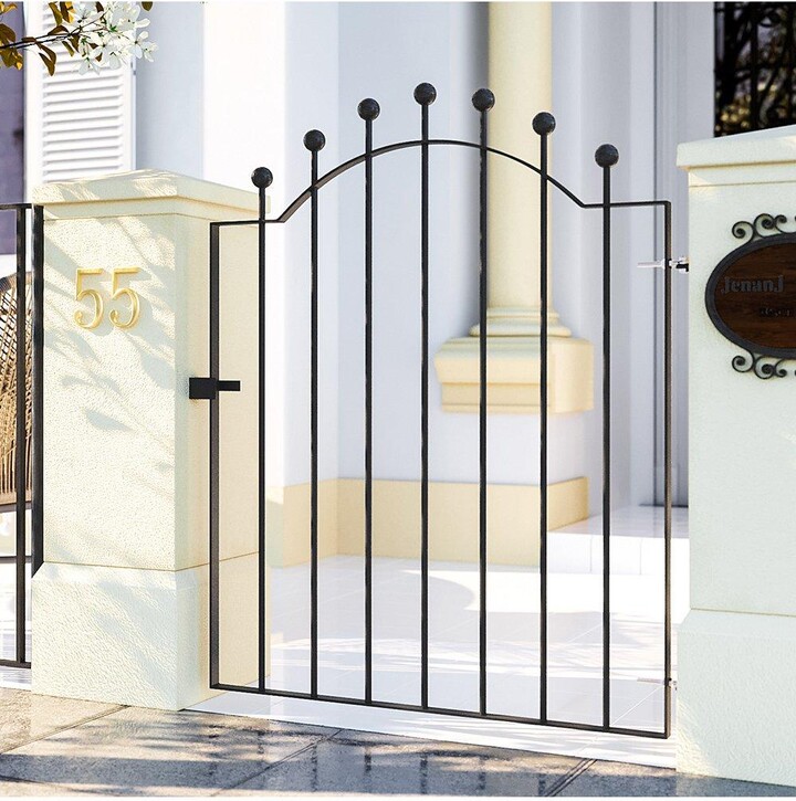 Living and Home Modern Garden Metal Gate Outdoor Fence Gate - ShopStyle