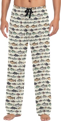 ZZXXB Sea Fish Pajama Pants for Men Comfort Sleep Lounge Bottoms ...