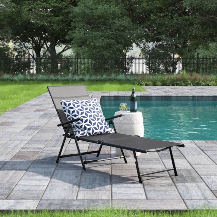 AECOJOY Outdoor Textiline Reclining Lounge Chair - ShopStyle Chaises ...