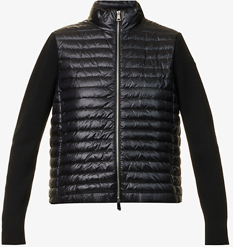 Moncler oncler Womens Black High-neck Quilted Shell-down Jacket ...