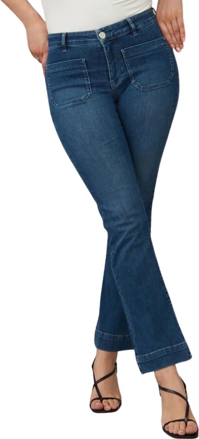 Lola Jeans Gene Mid Rise Bootcut Jeans In Dim Sky - ShopStyle