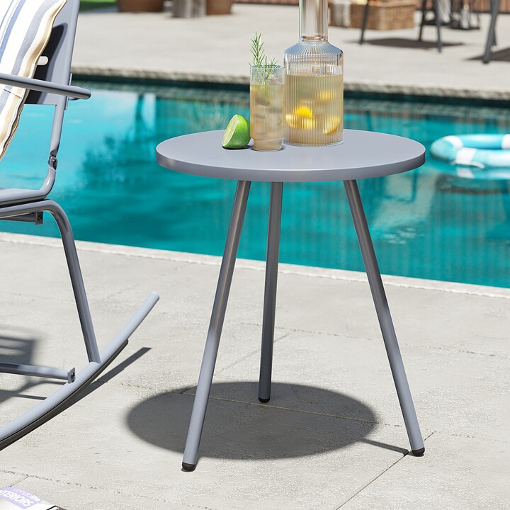 VredHom Outdoor Round Metal Side/End Table - ShopStyle
