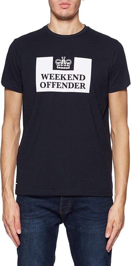 Weekend Offender Prison T-Shirt in Navy XXL - ShopStyle