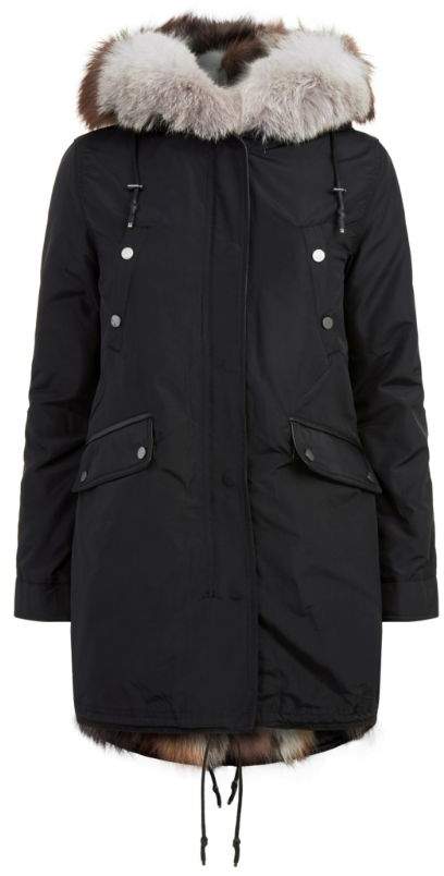 Nicole Benisti Belleville Fur Lined Reversible Parka - ShopStyle