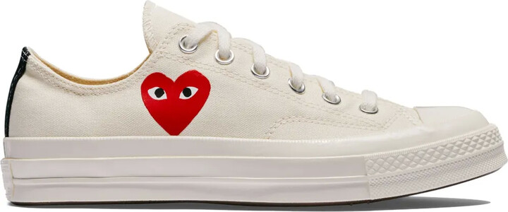 COMME DES GARÇONS PLAY X CONVERSE Chuck '70 Small Red Heart low-top ...