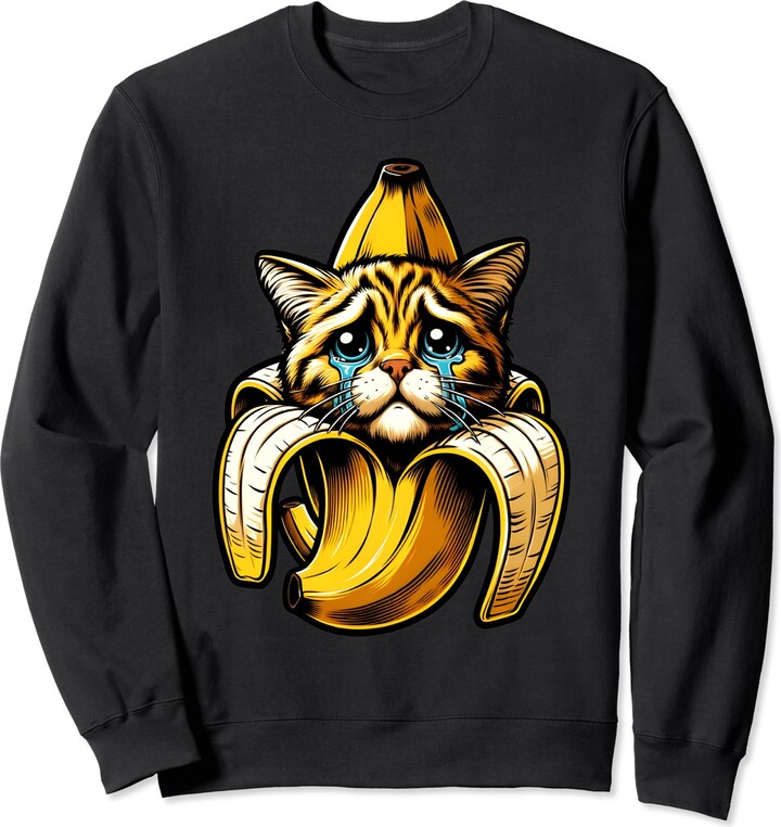 Sad Crying Banana Cat Costume For Kids Boys Girls Cute Sad Crying ...