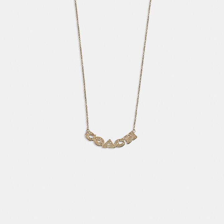 Coach Pavé Pendant Necklace - ShopStyle