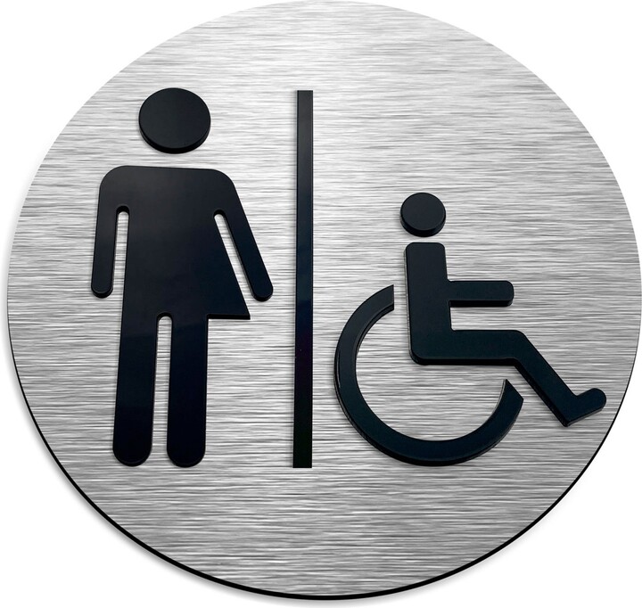 Etsy Bathroom Signs Gender Neutral Handicap - Transgender Restroom Sign ...