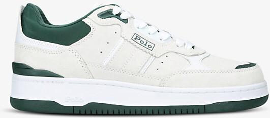 Polo Ralph Lauren Mens White/oth Masters Suede Low-top Trainers ...