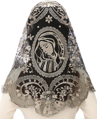 Bozidol Catholic Wedding Bride Veil Church Mantilla Christian Prayer ...