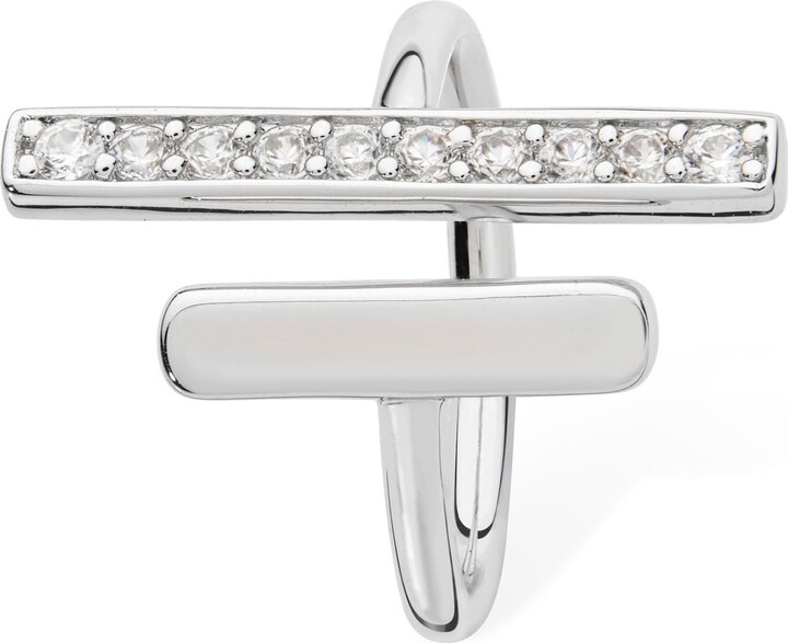 Lucy Quartermaine Women's Silver Double Key Ring - ShopStyle