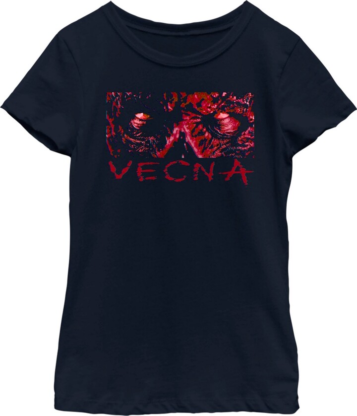 Netflix Girl's Stranger Things Vecna Dark Stare Eye Shot Child T-Shirt ...