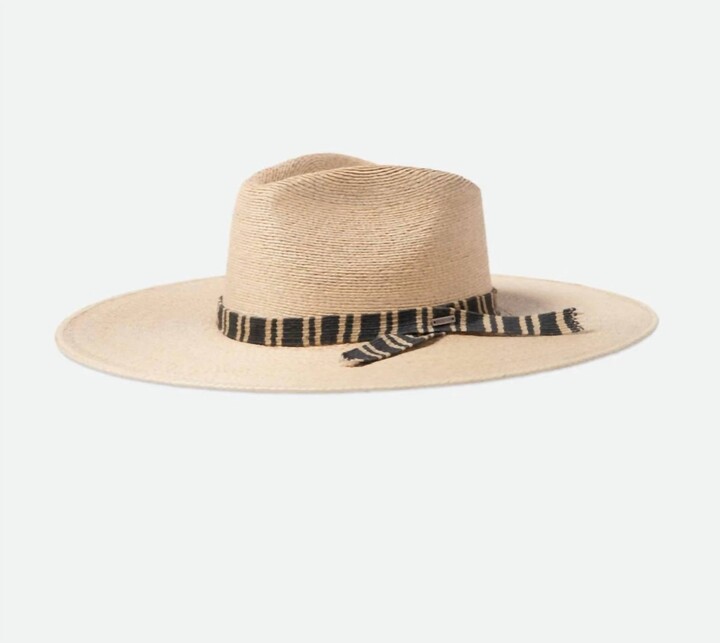 Brixton Leigh Straw Fedora In Natural - ShopStyle Hats