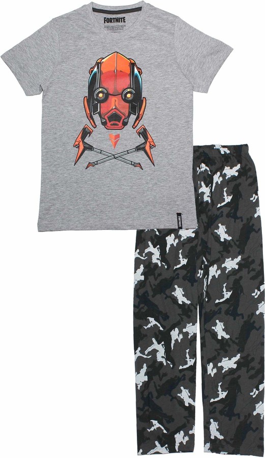 Epic Games Fortnite Boys Teenagers Vertex Pyjama Set Grey 11-12 Years ...