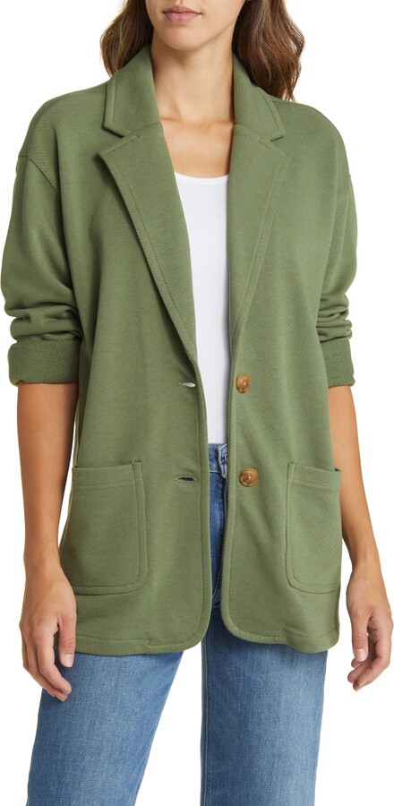Caslon Relaxed French Terry Blazer - ShopStyle