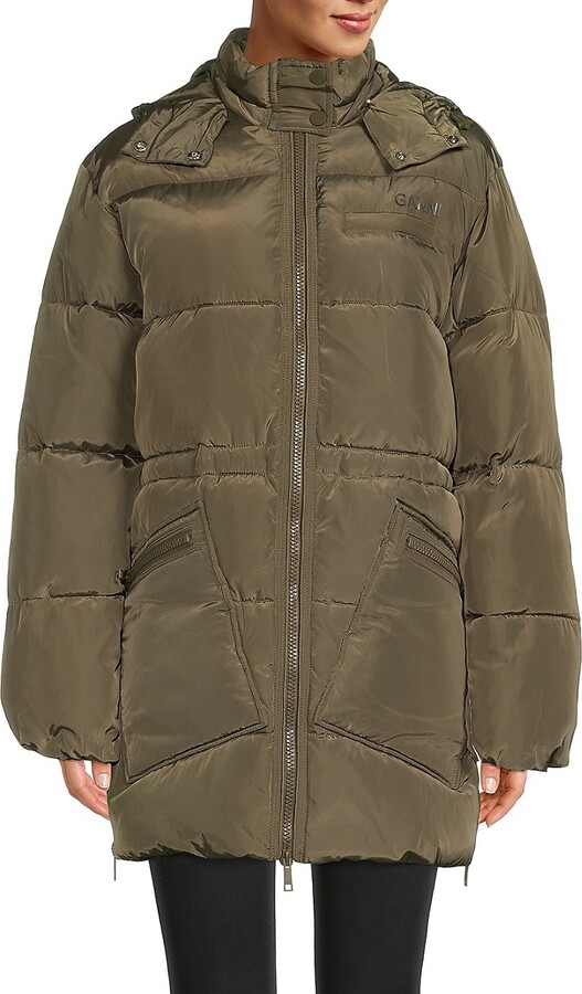 Ganni Longline Puffer Jacket - ShopStyle