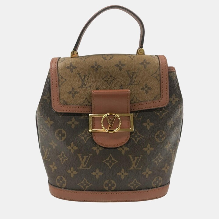 Louis Vuitton Brown Monogram Reverse Dauphine Backpack - ShopStyle