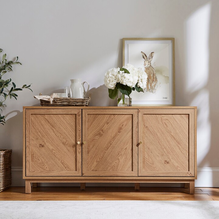 Dunelm Hadley 3 Door Sideboard Oak - ShopStyle