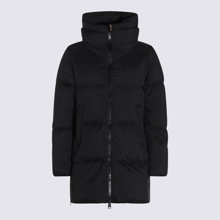 Herno Black Down Jacket - ShopStyle