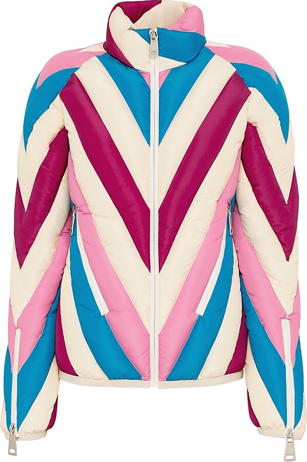 KHRISJOY Chevron Ski Puffer Jacket - ShopStyle
