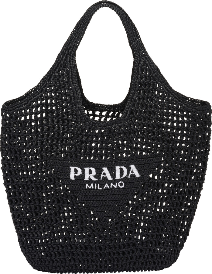 Prada Raffia Tote Bag - ShopStyle