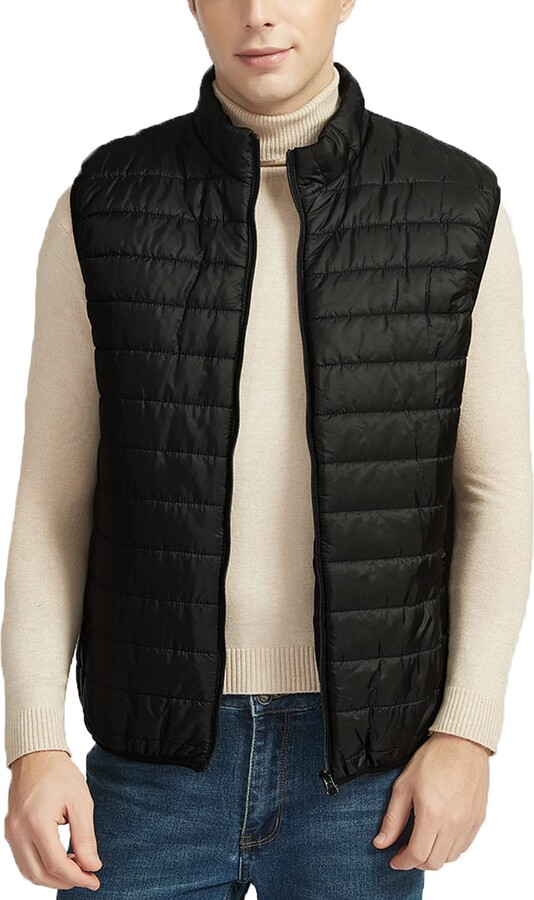 MYJAJAYI Mens Body Warmers Slim Fit Padded Gilet Warm Men's Outerwear ...