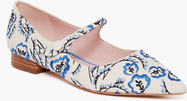 Kate Spade Parchment Floral Maya Flat - ShopStyle