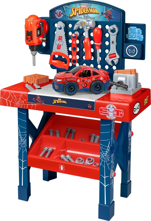 World Tech Toys Spider-Man Tool Bench Playset with Take Apart Car ...