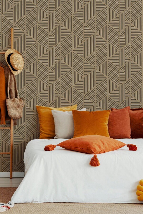 Superfresco Easy Scandi Slat Panel Natural Wood Wallpaper - ShopStyle