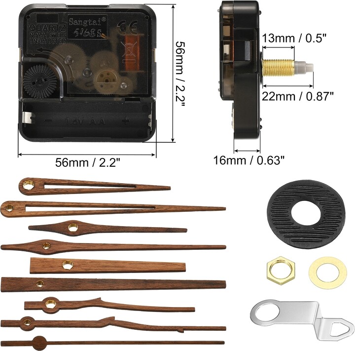 Unique Bargains Clock Mechanism Replacement, 4 Set Quartz Clock ...