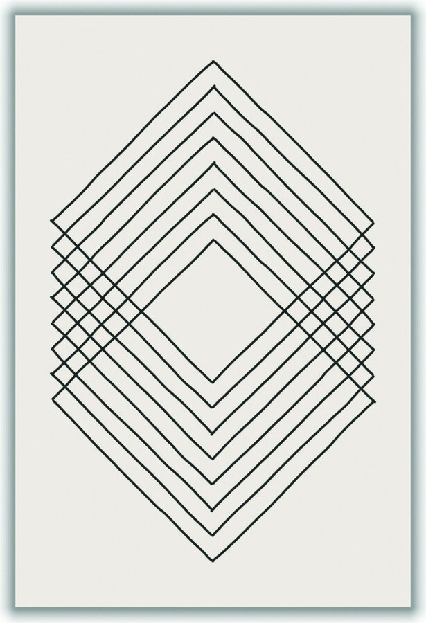 Stanley Print House Imperfect Lines #3 - ShopStyle Paintings