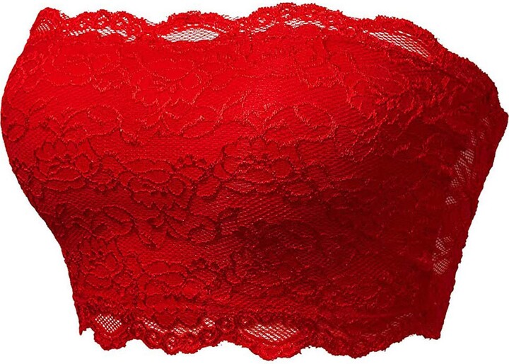 WWricotta Ladies Seamless Top Lace Beauty Back Chest Wrapping Underwear ...