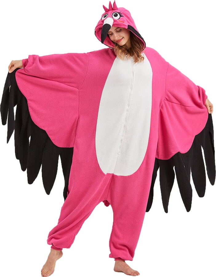 HEWERON Adult Flamingo Onesie Pajamas - ShopStyle Pyjamas