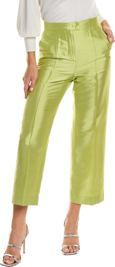 Max Mara Studio Ande Silk Trouser - ShopStyle Casual Pants