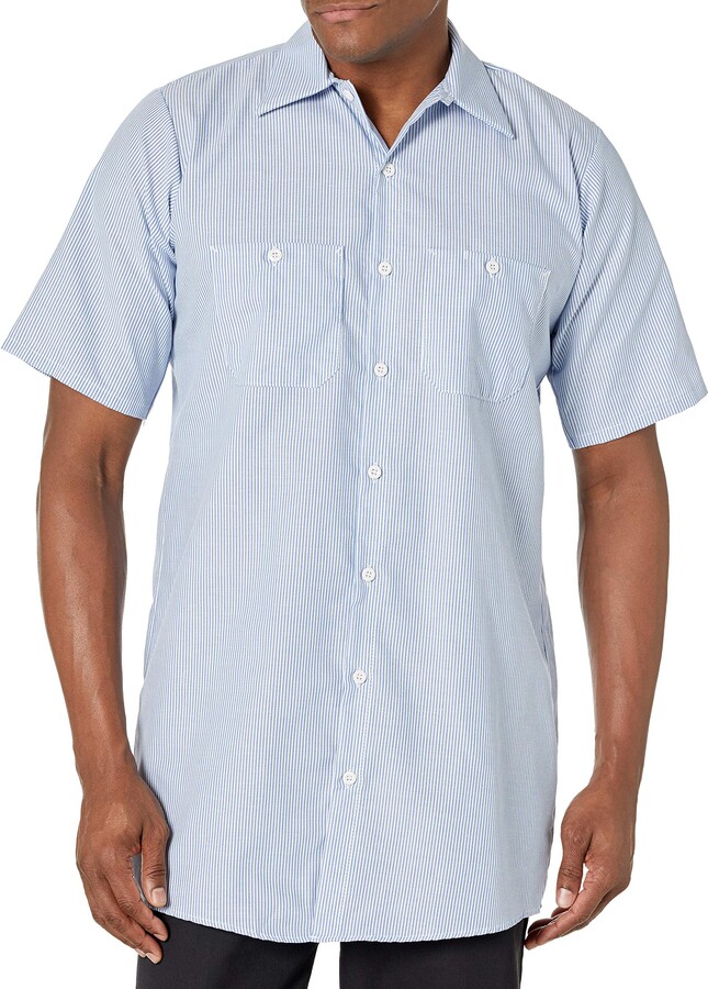 Red Kap Men's Short Sleeve Industrial Work Shirt - ShopStyle