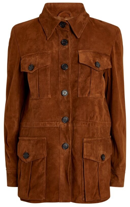 Troy London Suede Tracker Jacket - ShopStyle