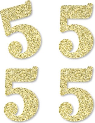 Big Dot of Happiness Gold Glitter 5 - No-Mess Real Gold Glitter Cut-Out ...