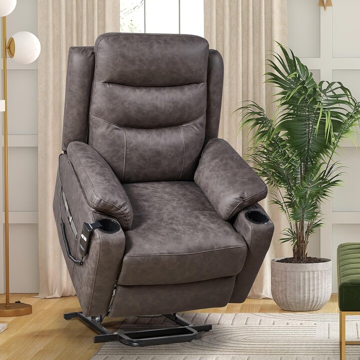 BUUHOME Electric Power Lift Recliner Chair Sofa with Romoter Controller ...