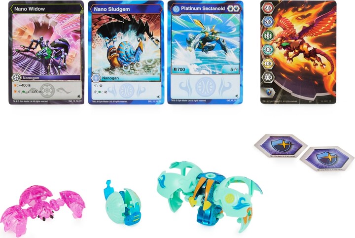 Bakugan Evolutions, Sectanoid with Nano Widow and Sludge Platinum Power ...