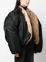 Y/Project Oversize Faux-Fur Puffer Jacket - ShopStyle