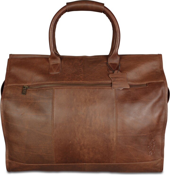 Vintage Child - Vintage Child "Bingham" Leather Overnight Holdall Bag ...