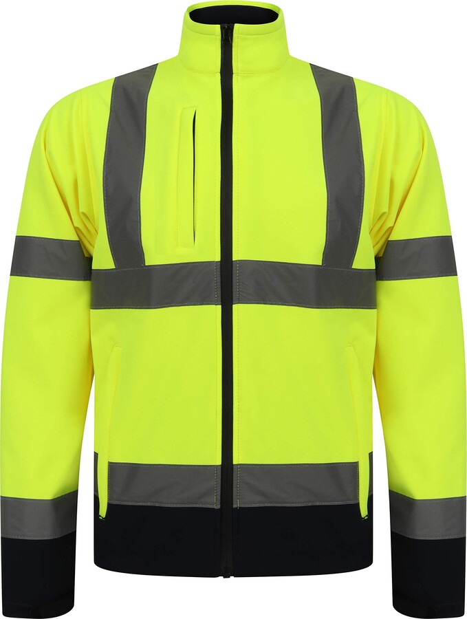 Silver Fancy Dress Silver® Men Hi Vis Viz Safety Security Short Sleeve ...