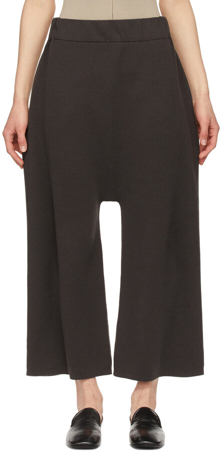 LAUREN MANOOGIAN Brown Interlock Peg Lounge Pants - ShopStyle