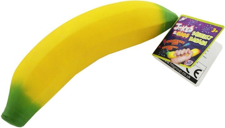 HTI Jokes And Gags Squeezy Stress Relief Banana Toy - ShopStyle Games ...