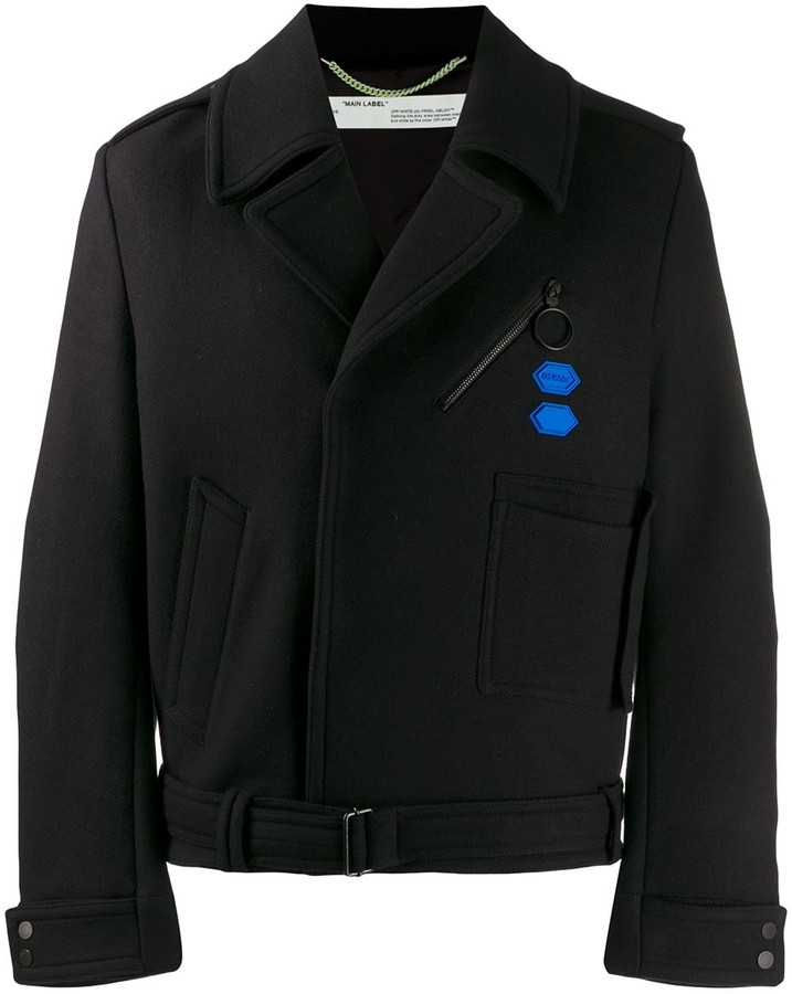 Off-White Arrow Cropped Jacket - ShopStyle Outerwear