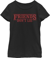 Netflix Girl's Stranger Things Don't Lie Logo Style Child T-Shirt ...