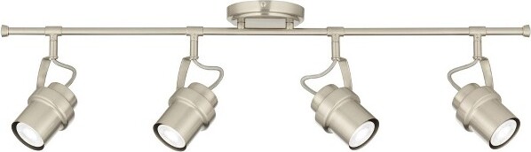 Pro Track Gladstone 4-Head LED Ceiling Track Light Fixture Kit Spot ...