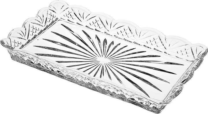 Homezia 10" Rectangular Cut Crystal Narrow Serving Tray - ShopStyle ...