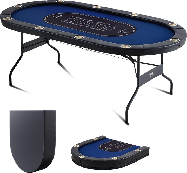 VEVOR Foldable Poker Table for 10 Player - ShopStyle